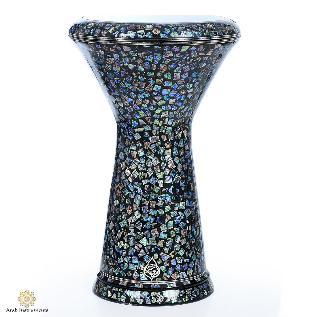Al Malika - Large Mother of Pearl Dohola Darbuka Drum | Egyptian ...