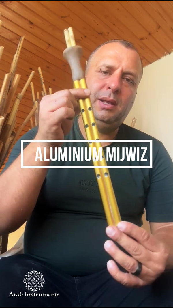 (Tuning RE - D) Professional Aluminium Egyptian Mijwiz / Midwiz