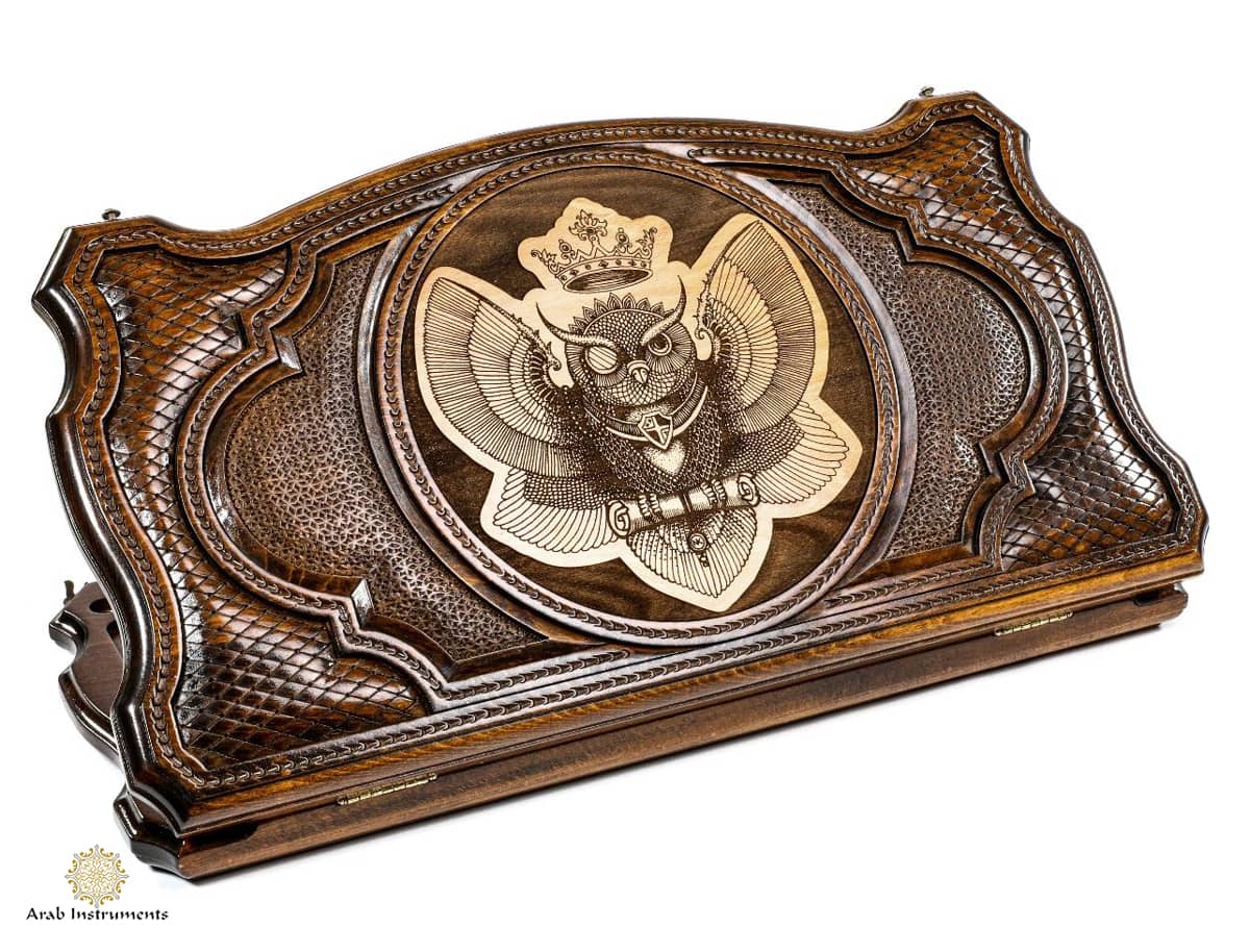 Hand Carved Premium Backgammon The Owl #AI11797