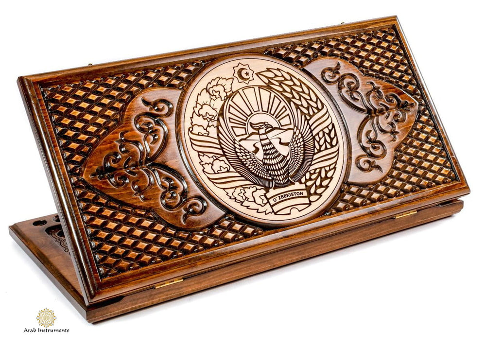 Hand Carved Premium Backgammon Uzbekistan #AI11641U