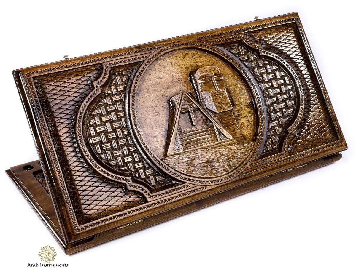 Hand Carved Premium Backgammon The Monument #AI12281