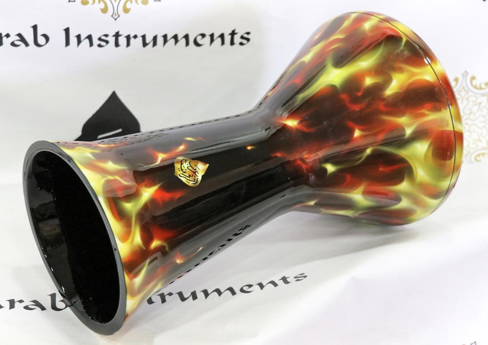 Buy The Sol On Fire Custom Darbuka - The Most Amazing Doumbek Ever Made