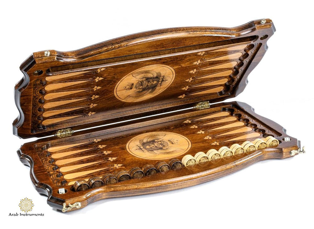 Hand Carved Premium Backgammon The Owl #AI11797