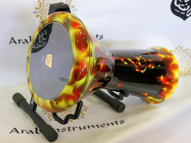 Buy The Sol On Fire Custom Darbuka - The Most Amazing Doumbek Ever Made